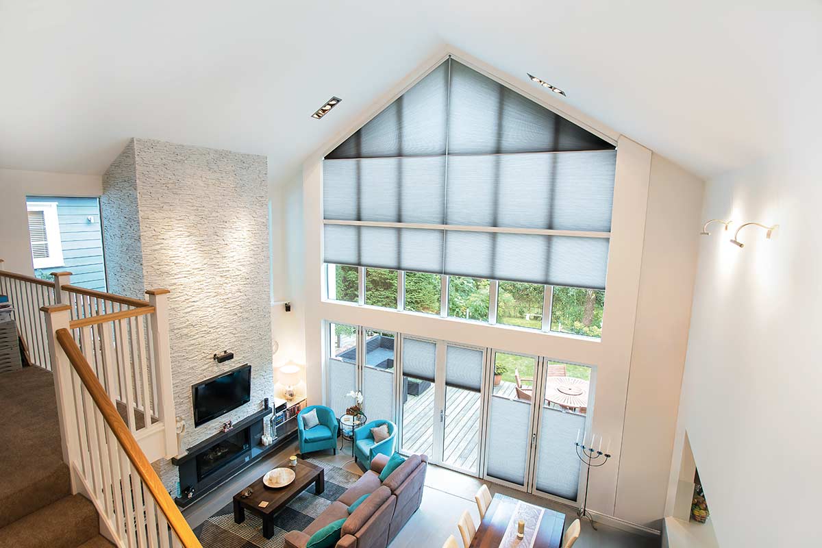 Bespoke Gable End Blinds & Triangular Apex Window Shades