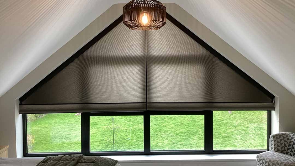 Neat Fitting Trapezoid Window Blinds - Free Quotation