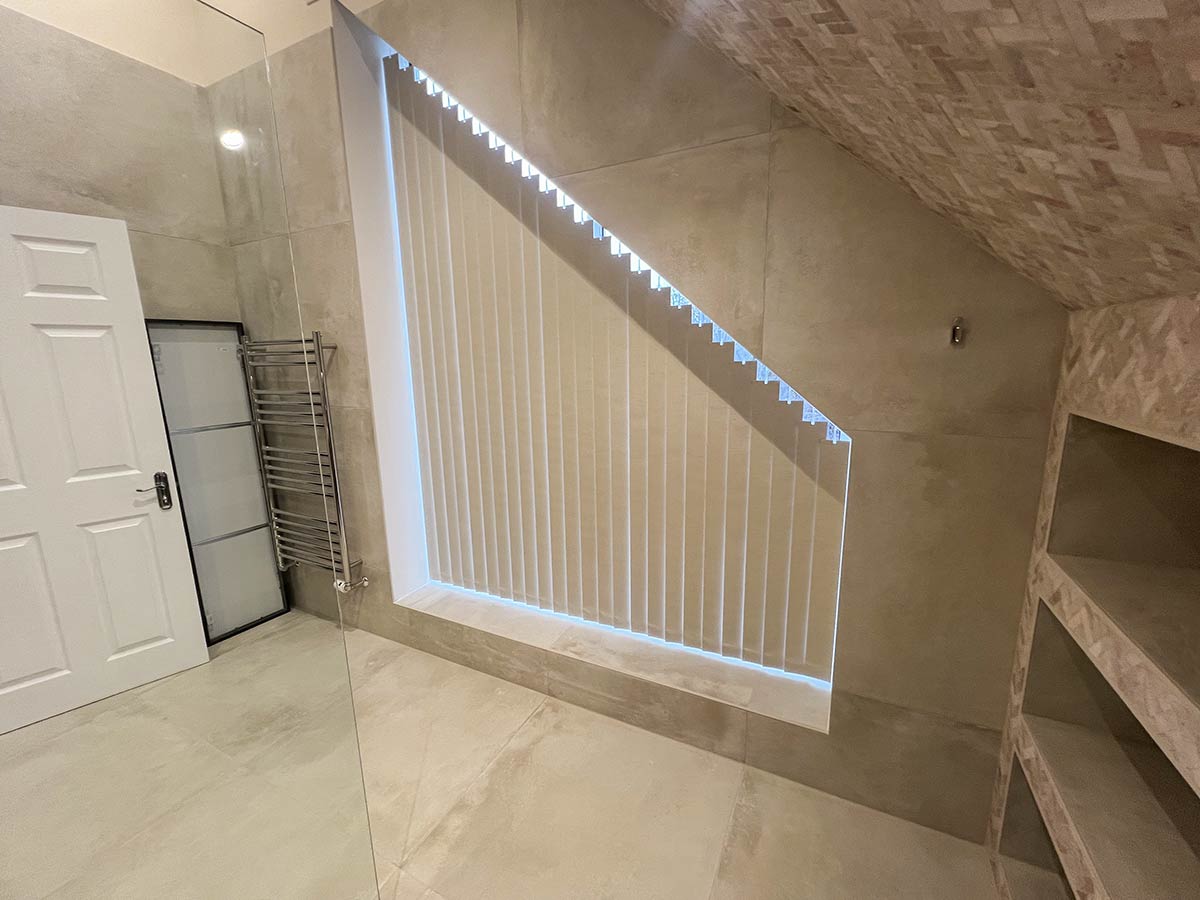 Vertical Blinds for Gable Windows